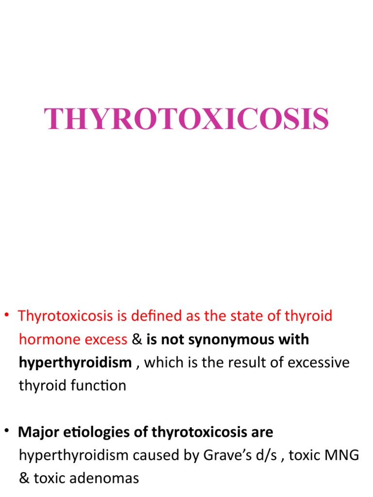 THYROTOXICOSIS | PDF
