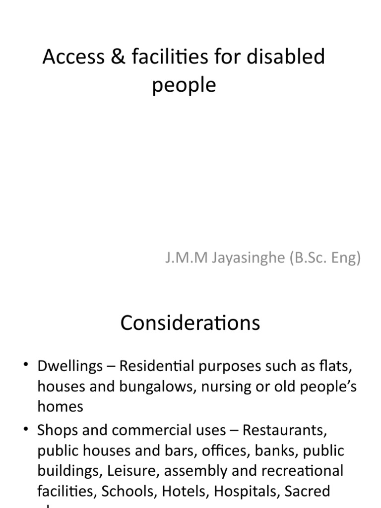 Accessibility Guidelines for Disabled Facilities | PDF | Elevator | Door