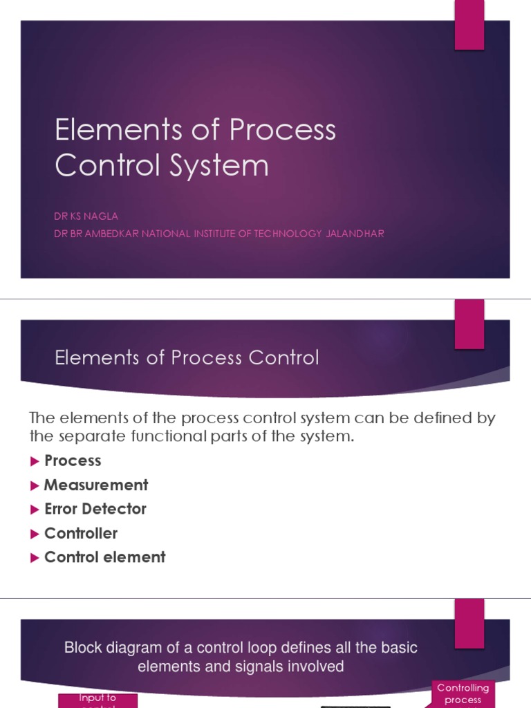 3 Elements of Process Control System | PDF | Microcontroller | Process ...