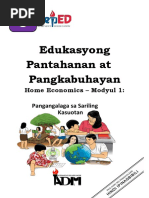 Epp5 - HE - Mod1 - Pangangalaga Sa Sariling Kasuotan | PDF