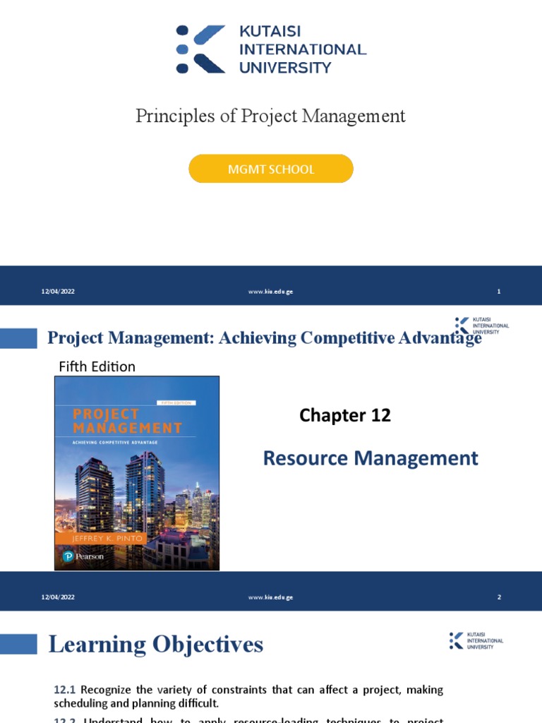 Material 001 - PPM - PPT Chapter 12 | PDF | Project Management ...