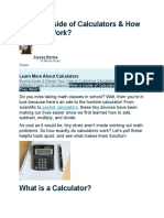 Parts of a Calculator Explained | PDF | Teaching Methods & Materials