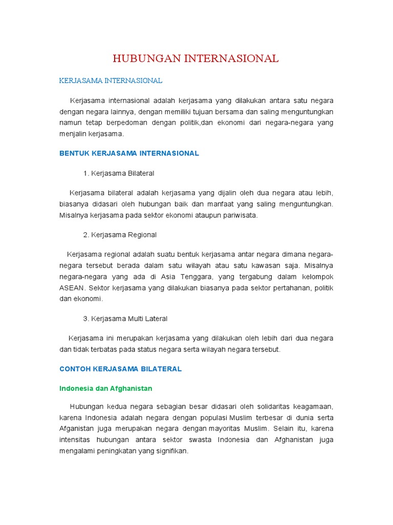 Hubungan Internasional | PDF