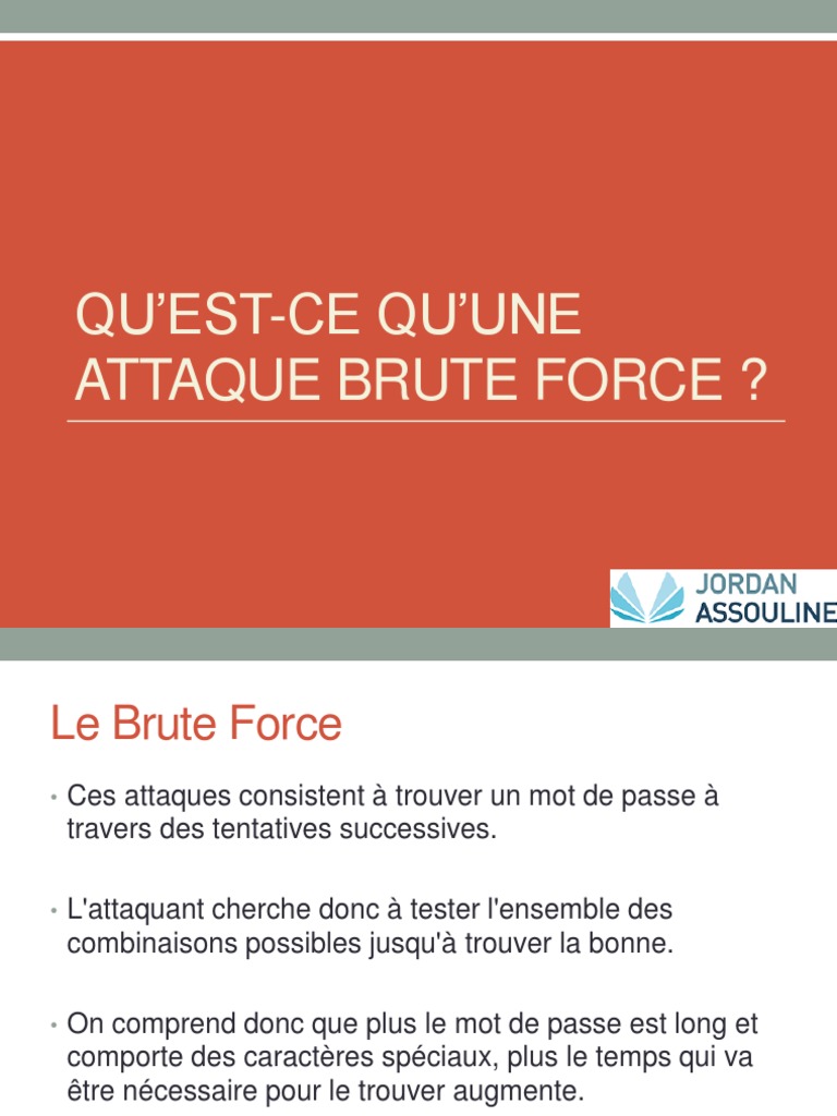 2.1 Attaque Brute Force PDF | PDF
