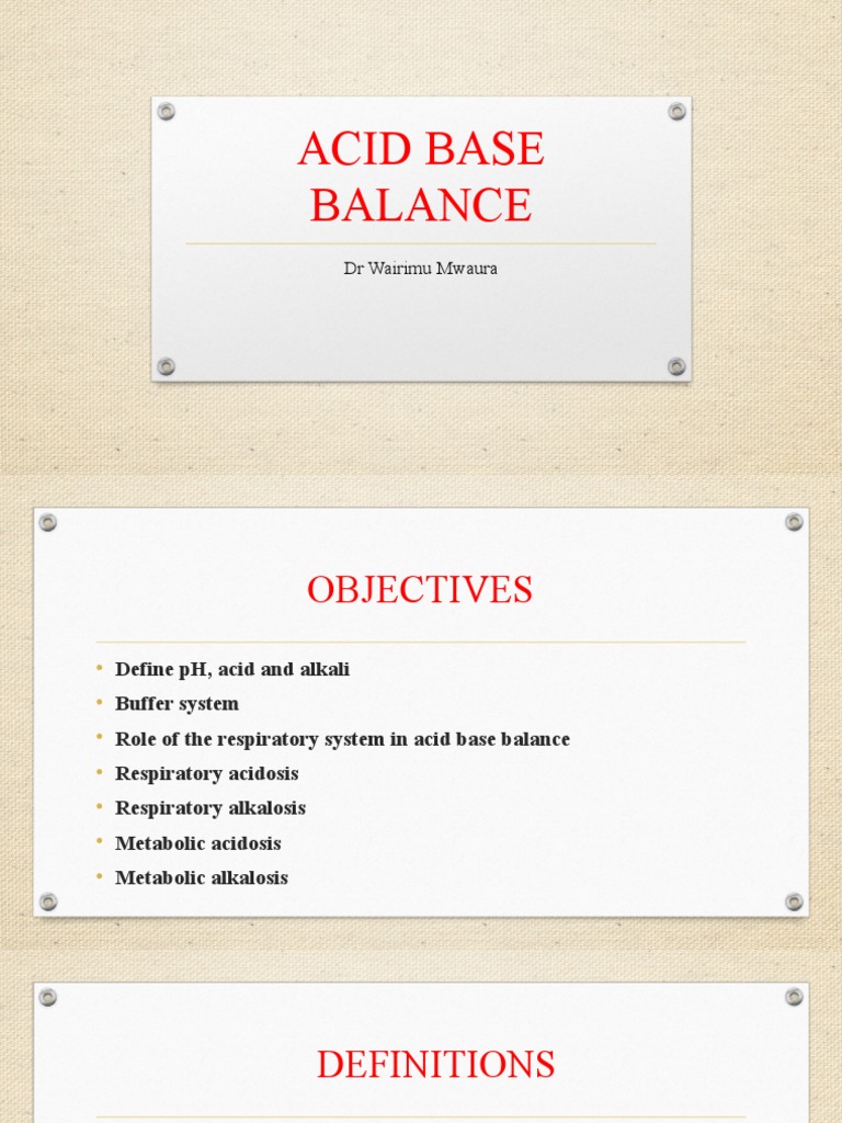 6.acid Base Balance | PDF | Buffer Solution | Ph