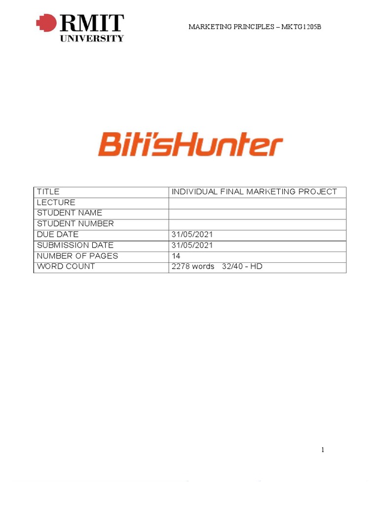 Hnmarketing Principle Brand Bitis Hunter | PDF | Advertising | Brand