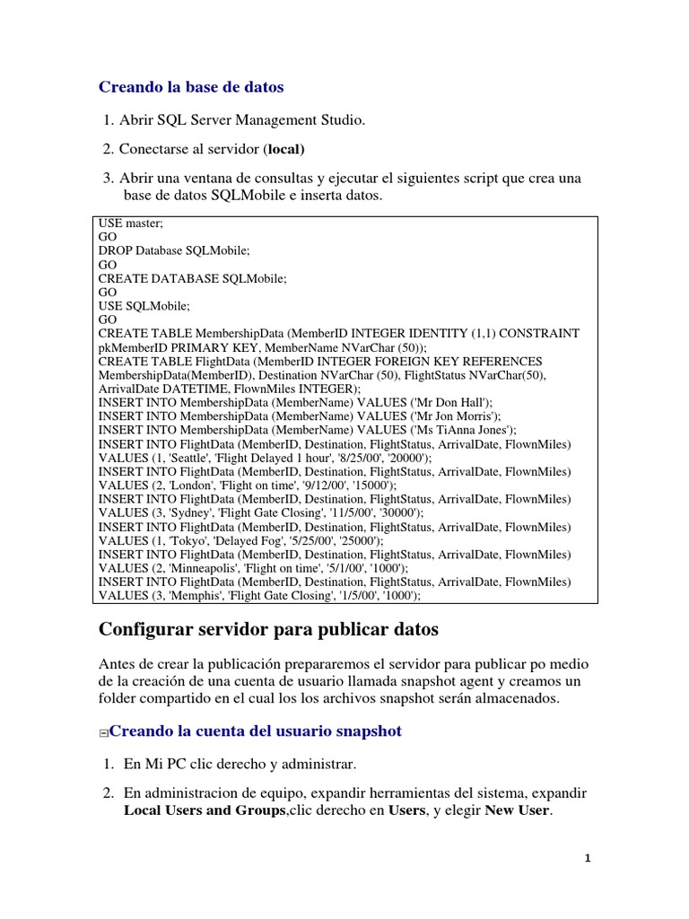 Sql Mobile Practica De Bdd Pdf Servidor Sql De Microsoft Bases De