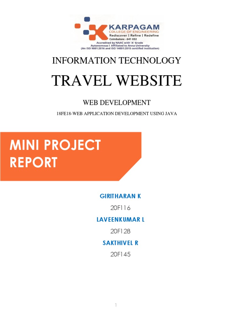 WAD Java Mini Project | PDF | Websites | World Wide Web WAD Java Mini Project | PDF | Websites | World Wide Web