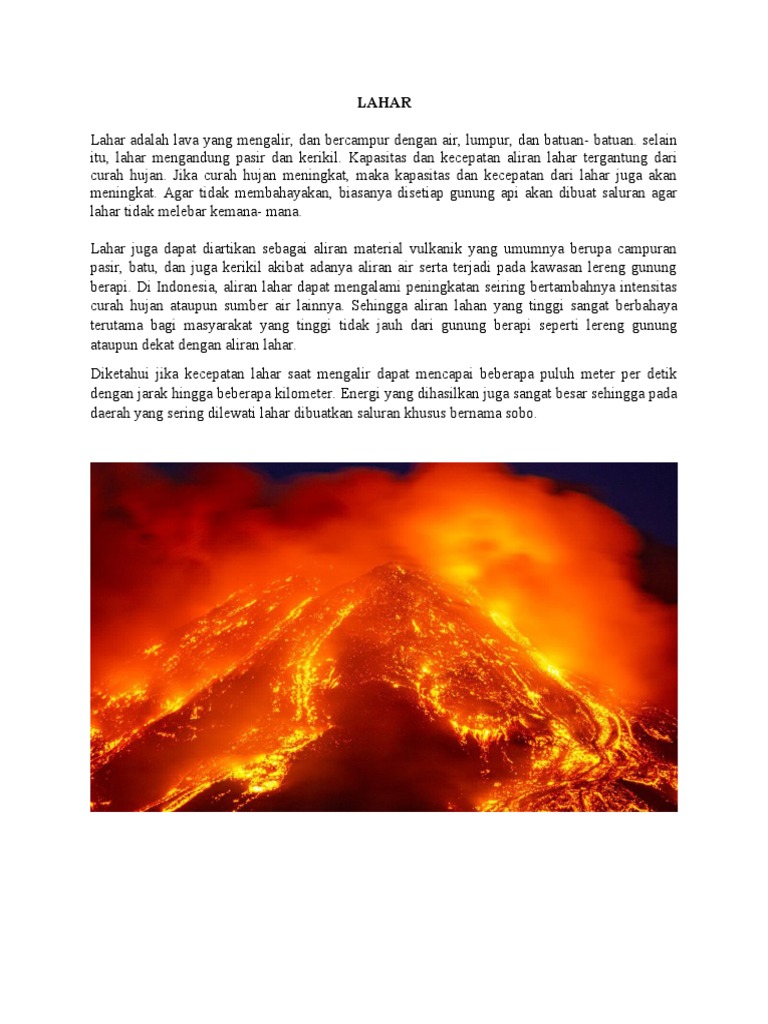 Lahar | PDF | Sains & Matematika