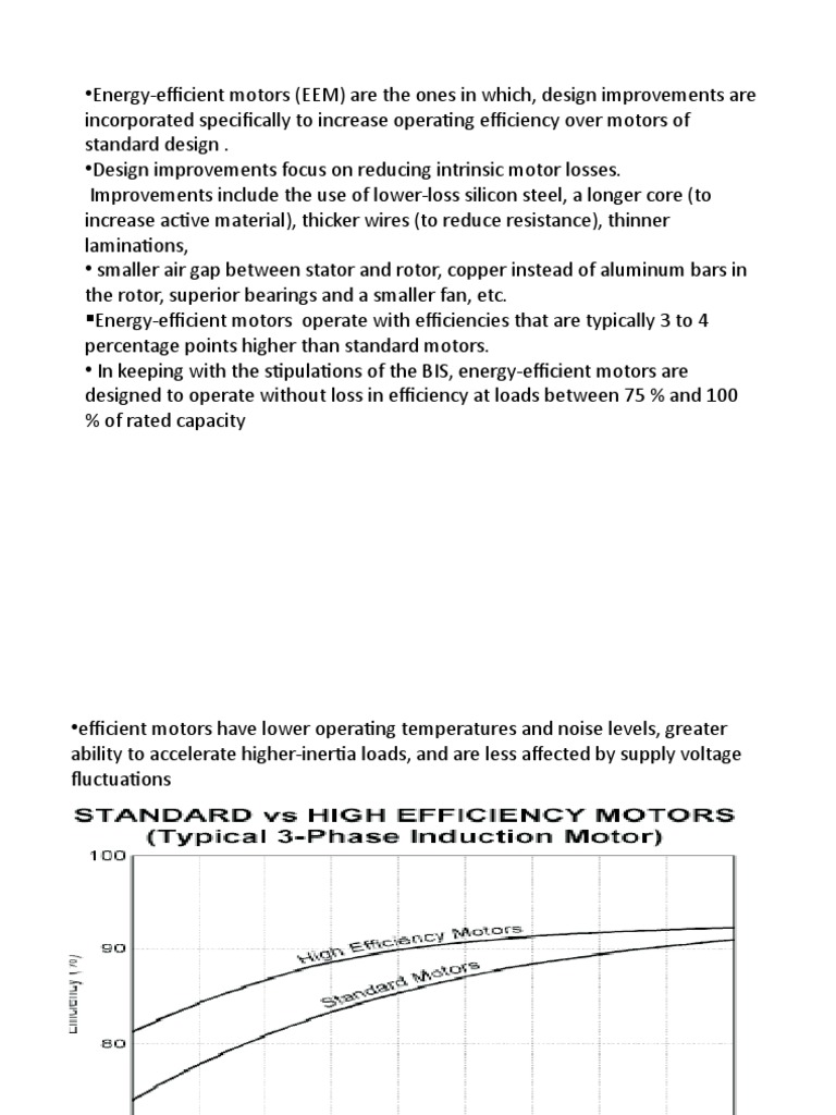 Unit 3 Energy Efficient Motors | PDF | Electric Motor | Manufactured Goods