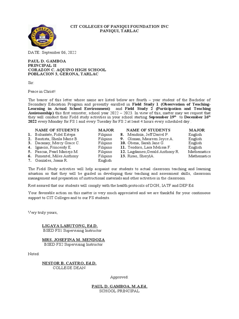 CIT Application Form | PDF