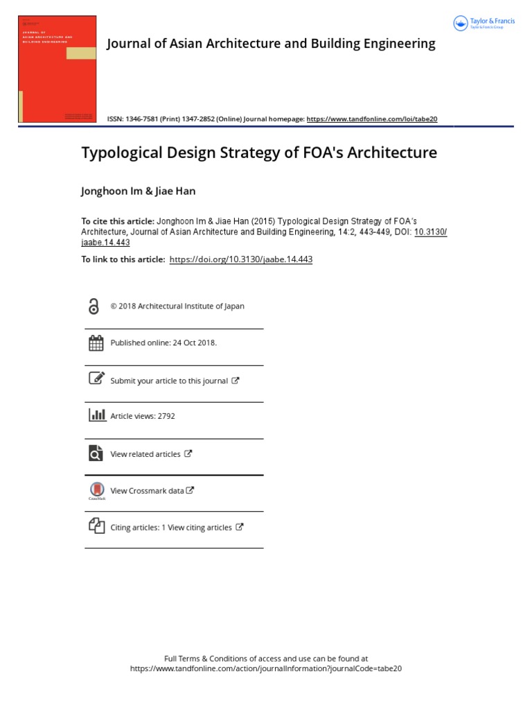 Typological Design Strategy of FOA S Architecture | PDF | Concept | Species