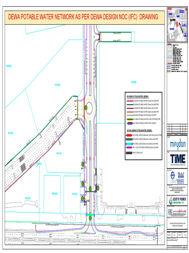 DEWA PW NETWORK LAYOUT PLAN - pdf-01 | Download Free PDF | Hydraulic Engineering