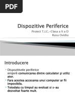 Dispozitive Periferice de Intrare | PDF