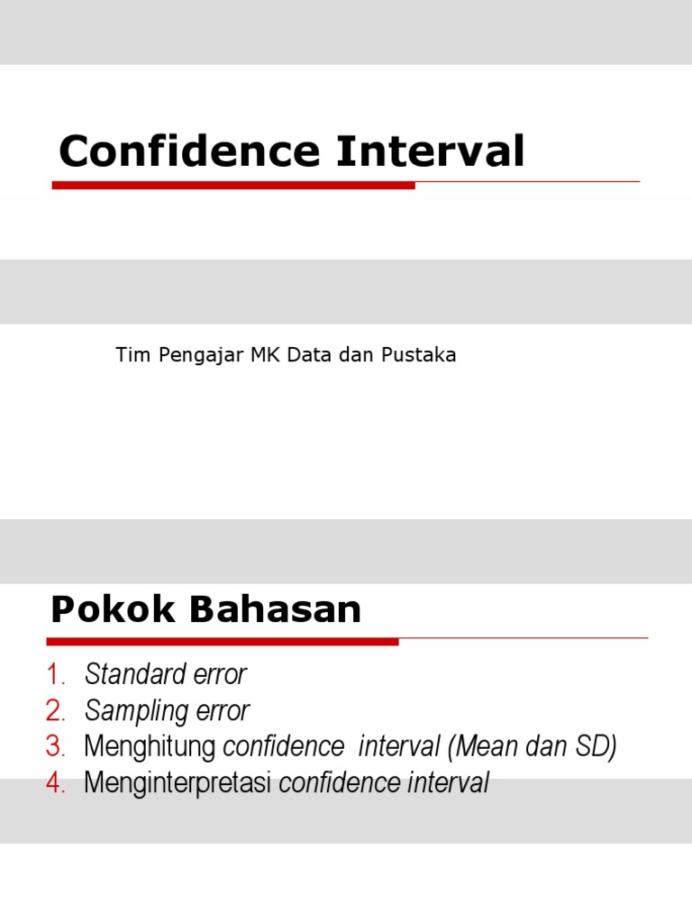 TM 6 - Confident Interval | PDF