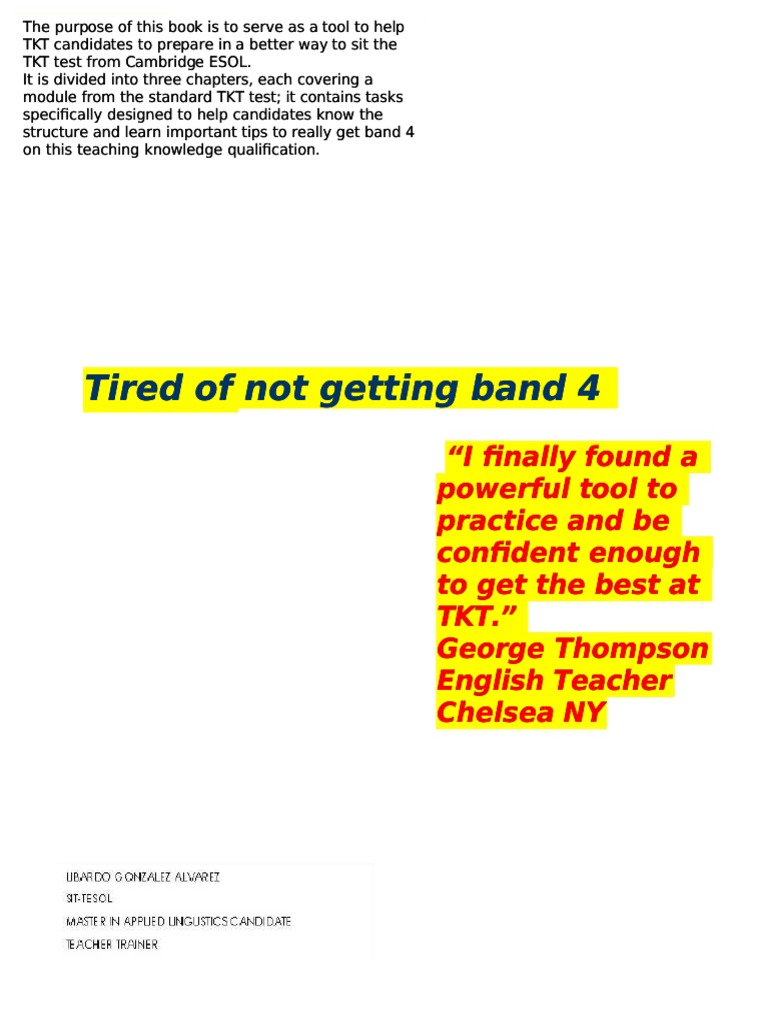 Qdoc - Tips TKT Workbook | PDF | Verb | Noun