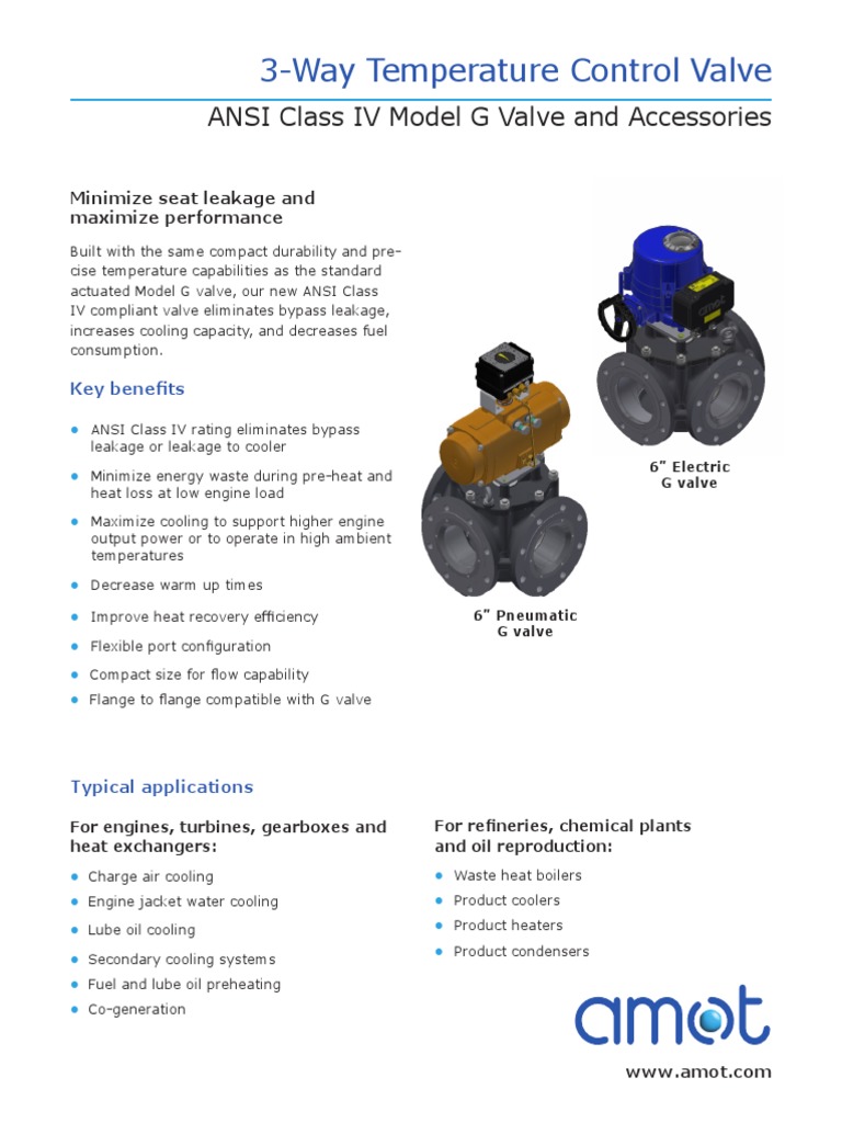 Datasheet ANSI IV GG Temp Control Valve 1121rev3 | PDF | Viscosity | Valve