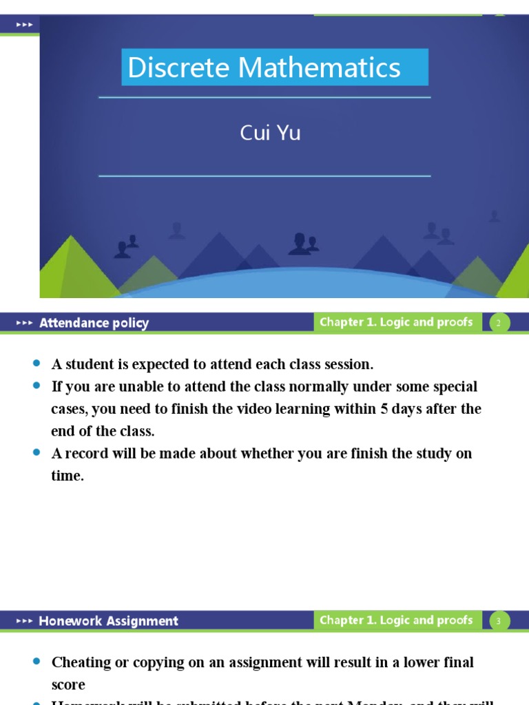 CH1 The Foundations - Logic and Proofs | PDF | If And Only If | Logic