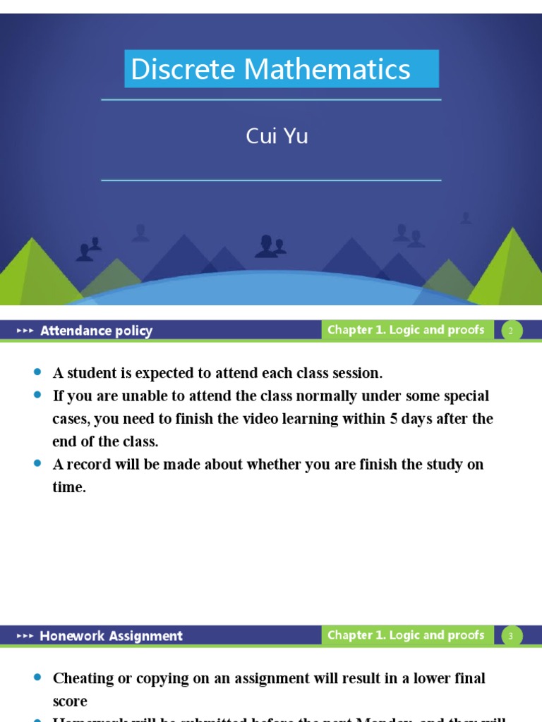 CH1 The Foundations - Logic and Proofs | PDF | If And Only If | Logic