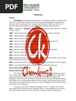 Chowking Analysis | PDF | Fast Food | Menu