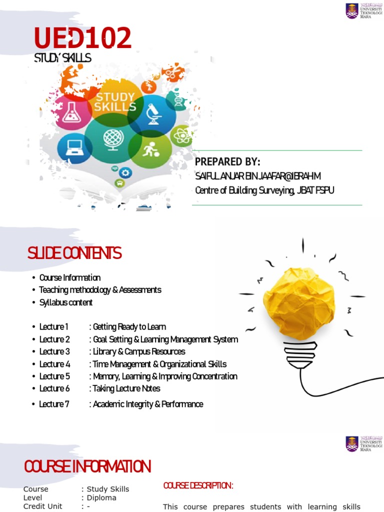 Lecture Note Ued | PDF | Memory | Professional Skills