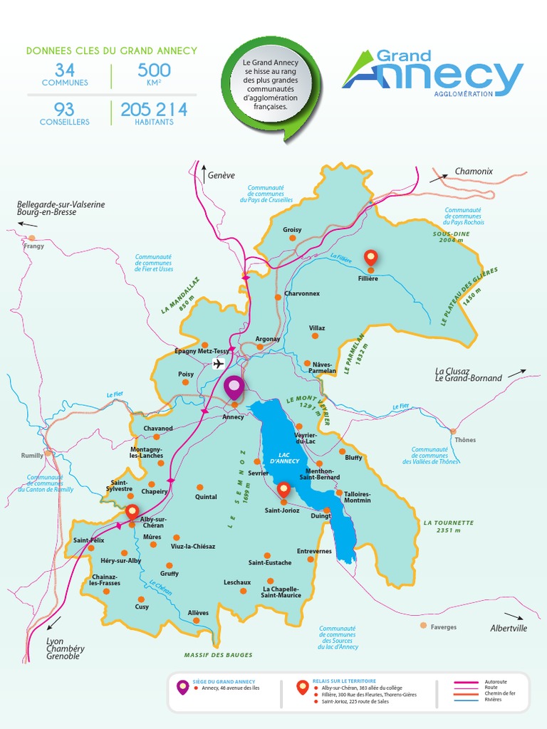 Carte Du GUIDE GRAND ANNECY PRATIQUE HD | PDF