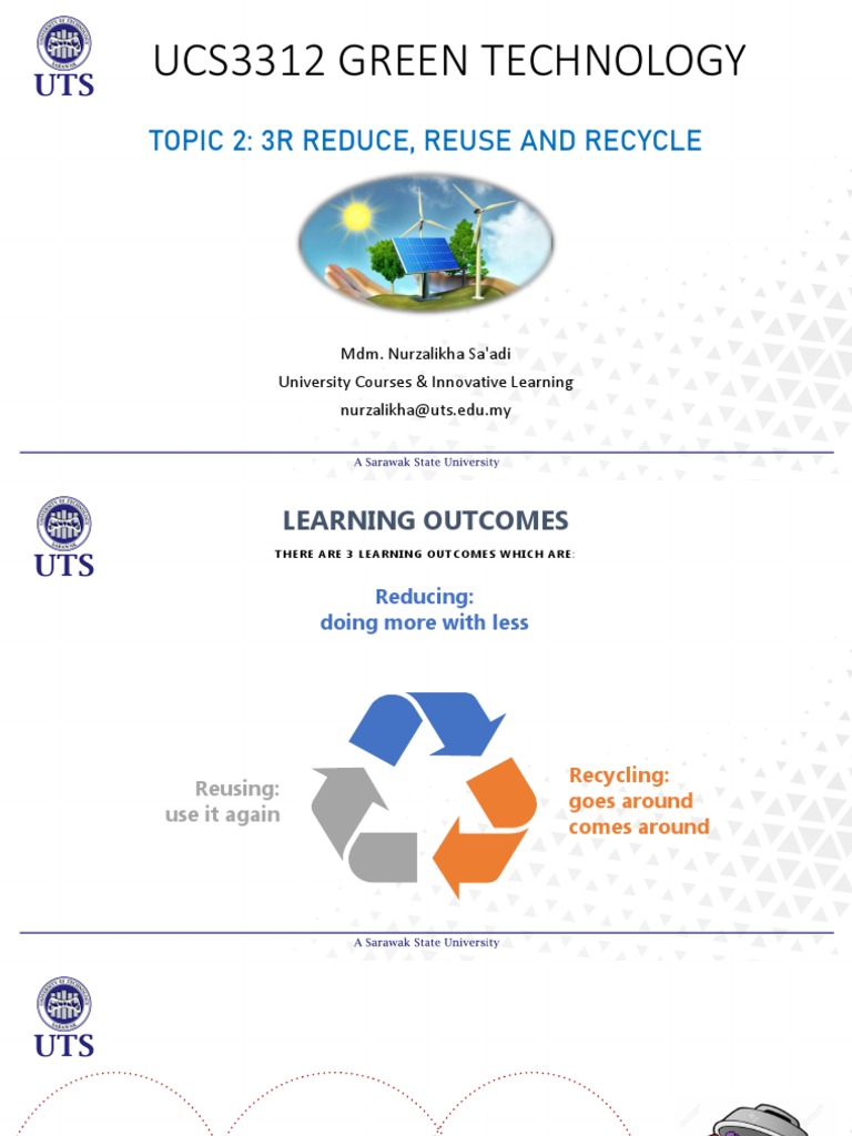 Topic 2 3R Reduce Reuse Recycle | PDF | Recycling | Waste