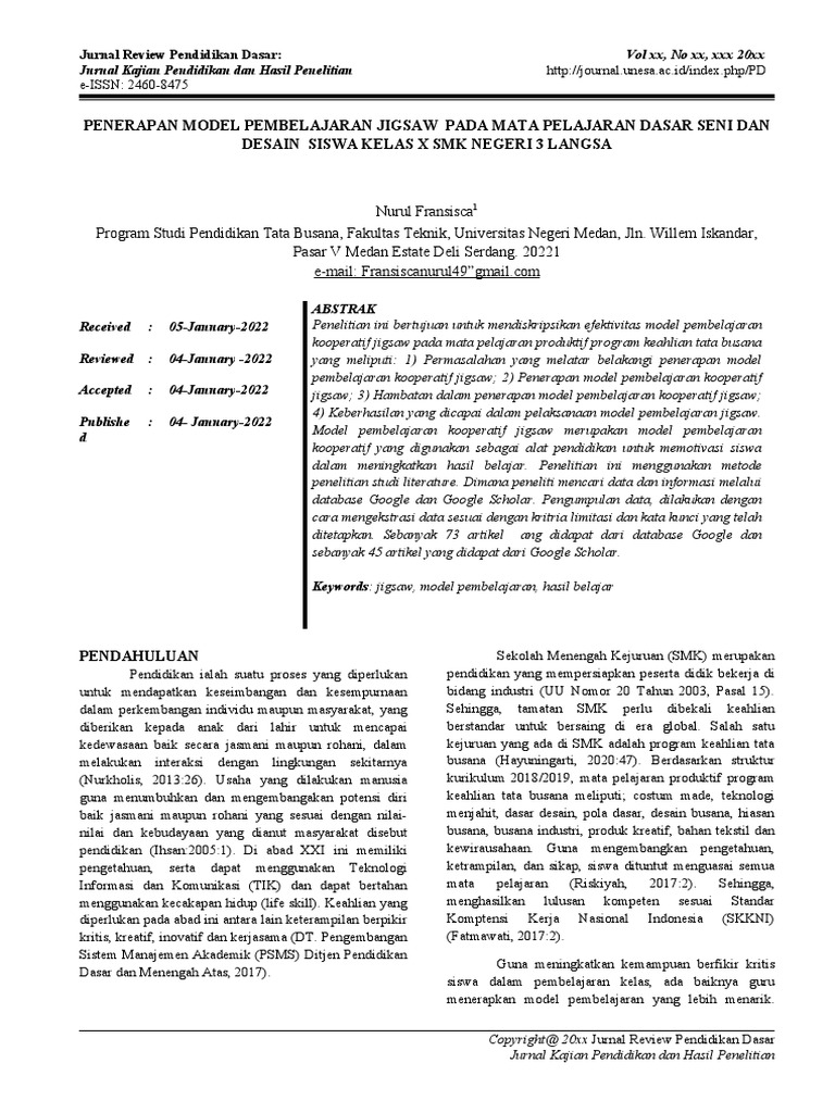 Template JRPD Dikdas | PDF | Karier & Perkembangan