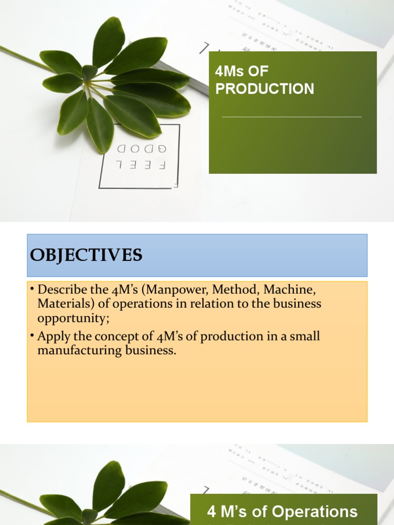 2 4ms of Production | PDF | Supply Chain | Human Resources