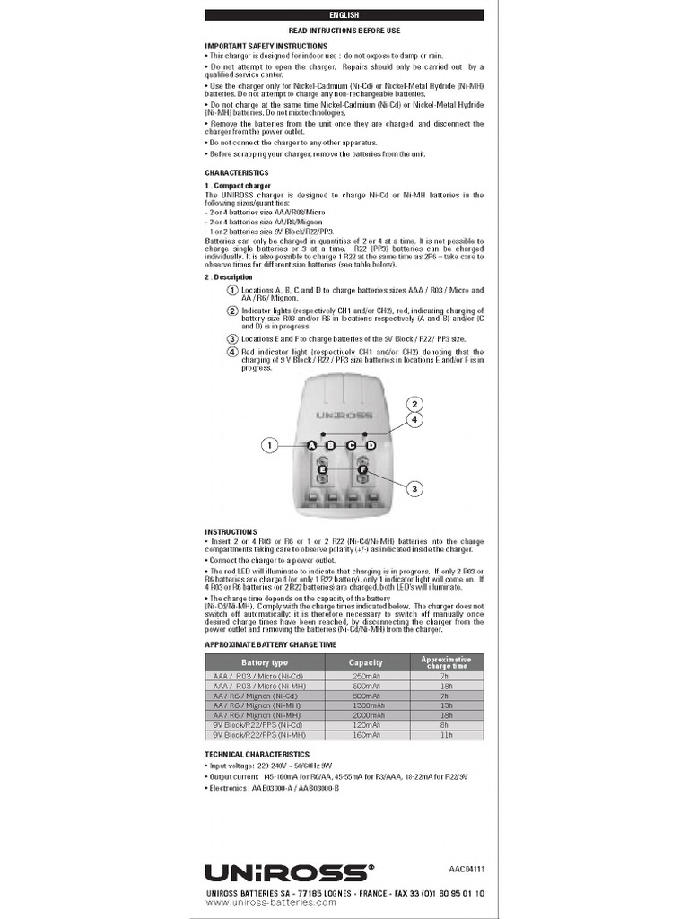Uniross X-Press - 150 - UK2 | PDF