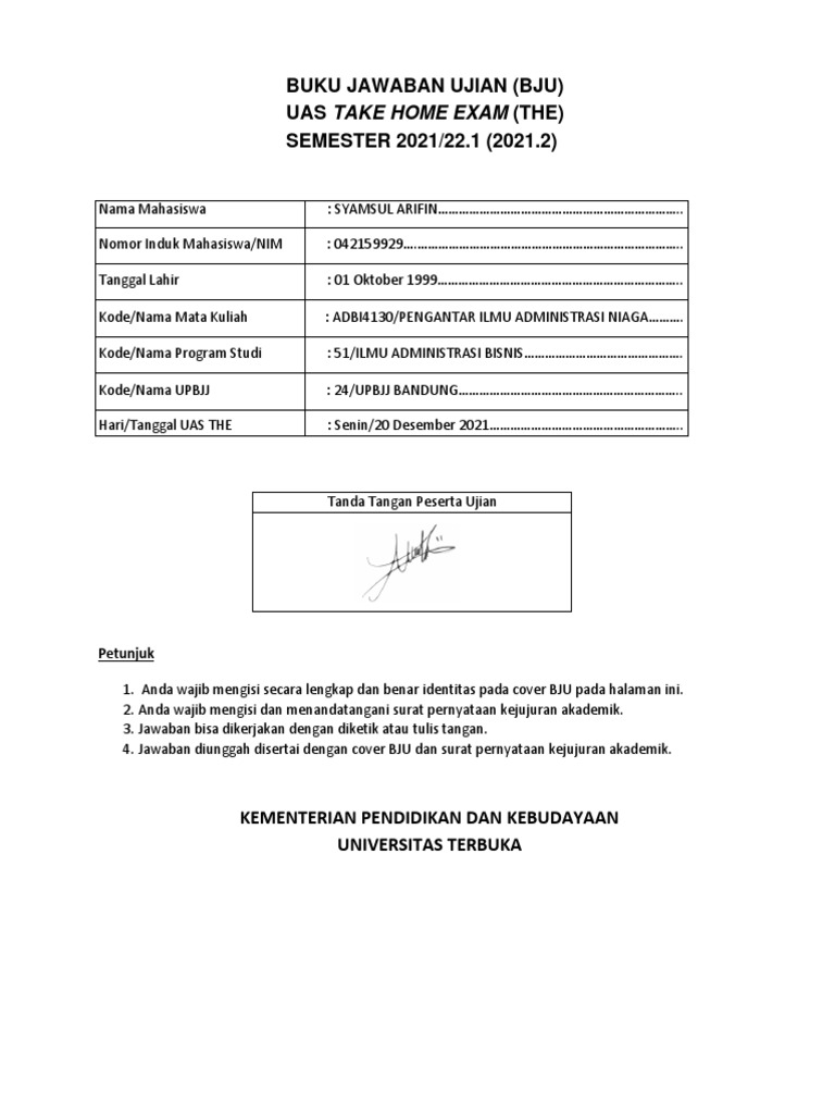Uas The Pengantar Ilmu Administrasi Niaga | PDF