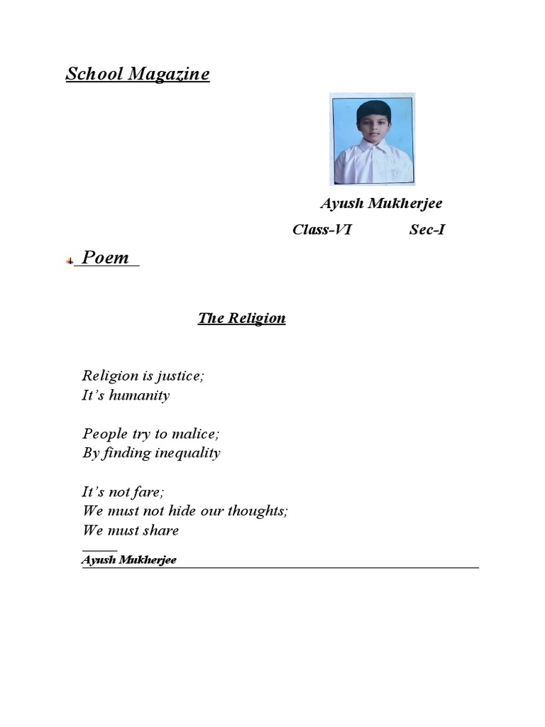 School Magazine | PDF