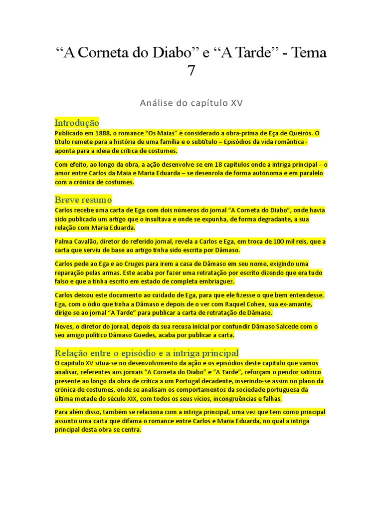 A Corneta Do Diabo | PDF | Linguística
