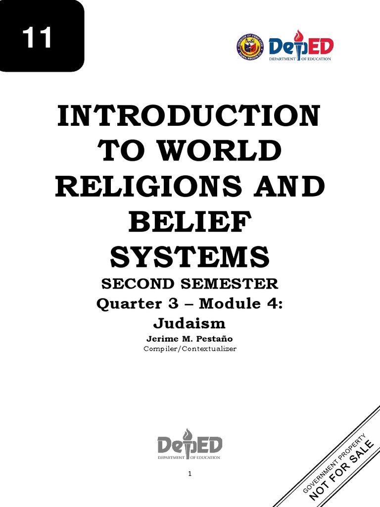 Q3 M4 Judaism | PDF | High Holy Days | Hebrew Bible