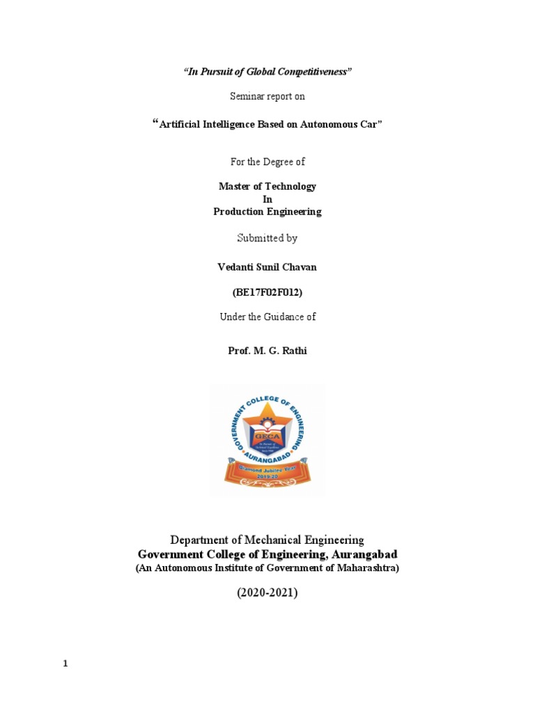 Seminar Report | PDF