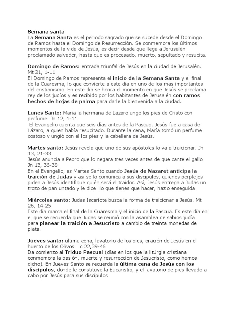 Album Semana Santa | PDF | Pascua de Resurrección | Jesús