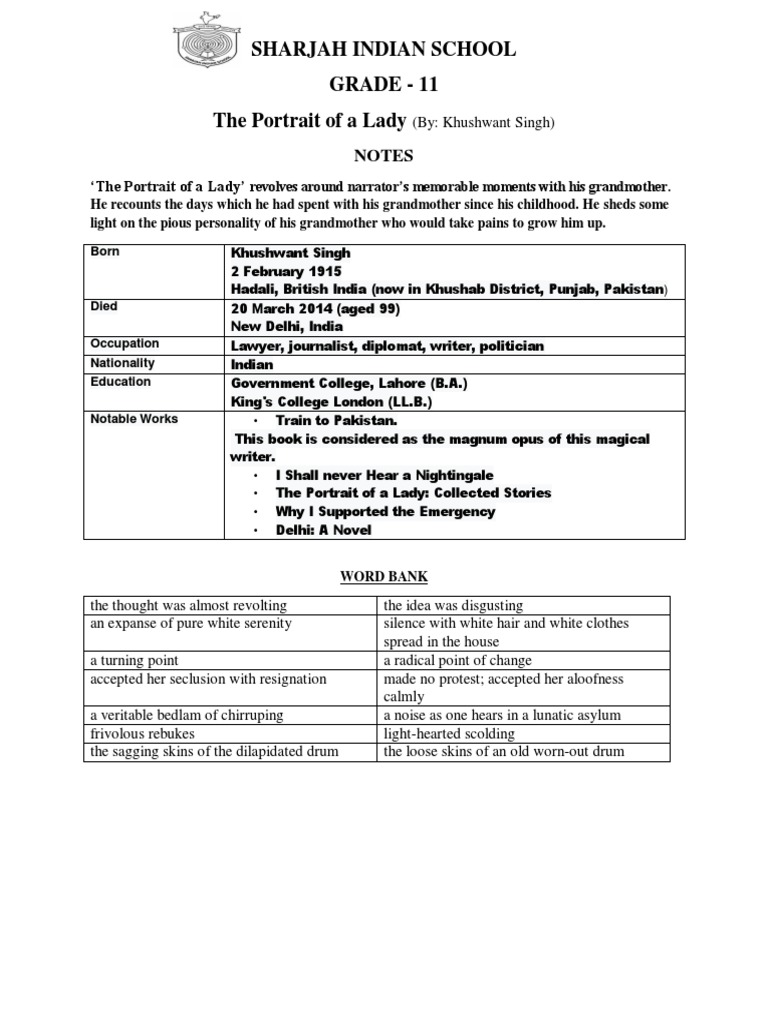 The Portrait of A Lady - Notes | PDF | Love | Psychology