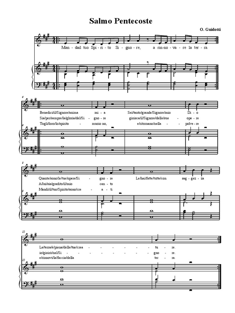 Salmo Pentecoste | PDF