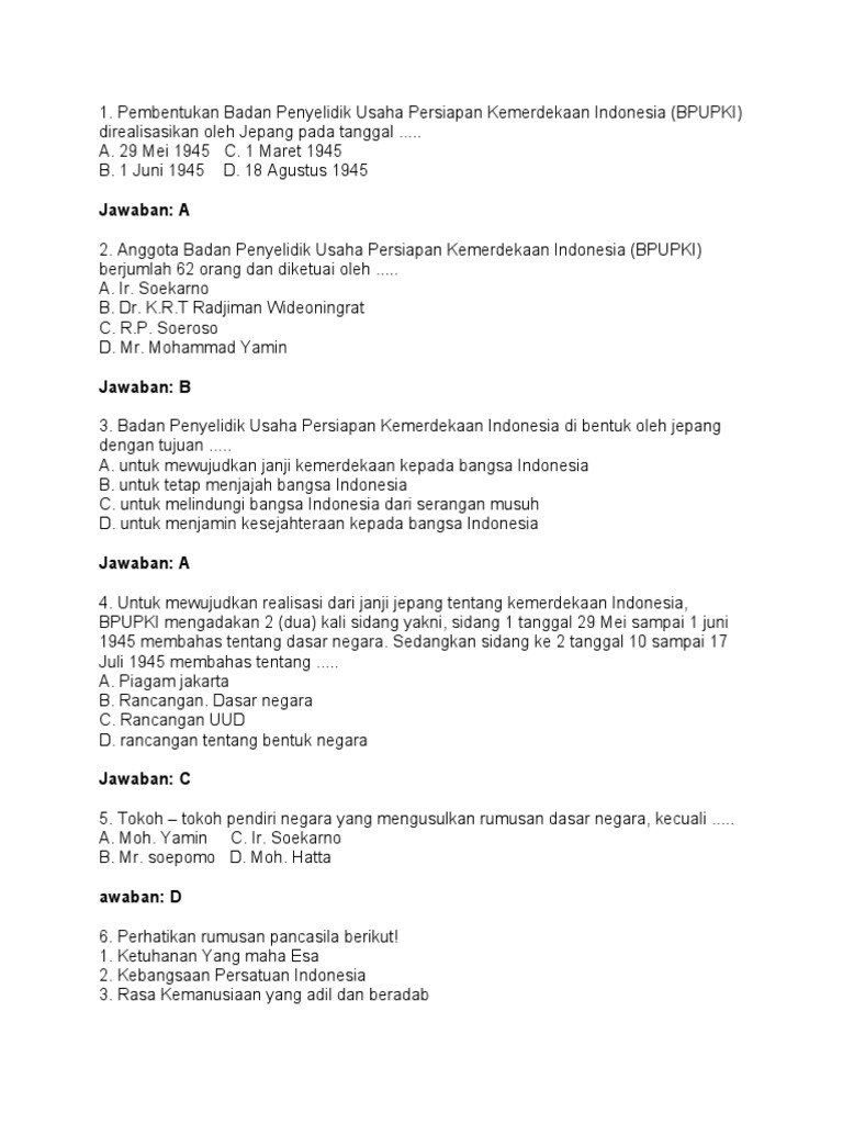 Soal Pas PPKN K.merdeka Oc | PDF
