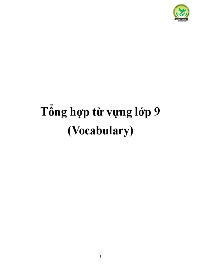 T NG H P T V NG L P 9 (Vocabulary) | PDF