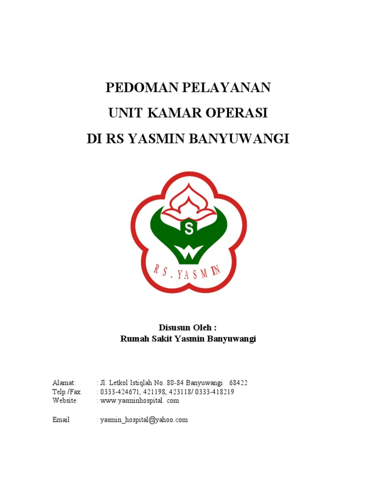 STANDAR OPERASIONAL PROSEDUR UNIT KAMAR OPERASI RUMAH SAKIT YASMIN ...