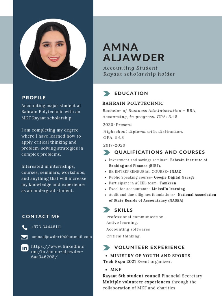 White Simple Student CV Resume | PDF