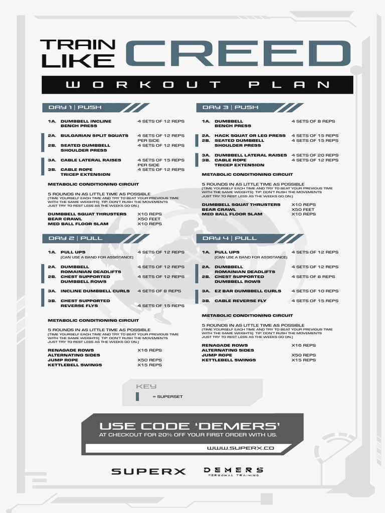 Superxjuly21 Pdemers PDF-03 Creed | PDF | Strength Training | Games Of ...