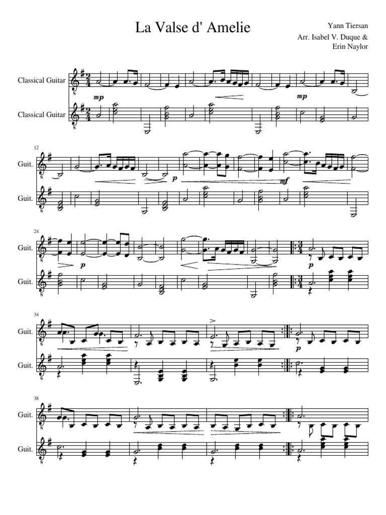 La Valse D Amelie | PDF