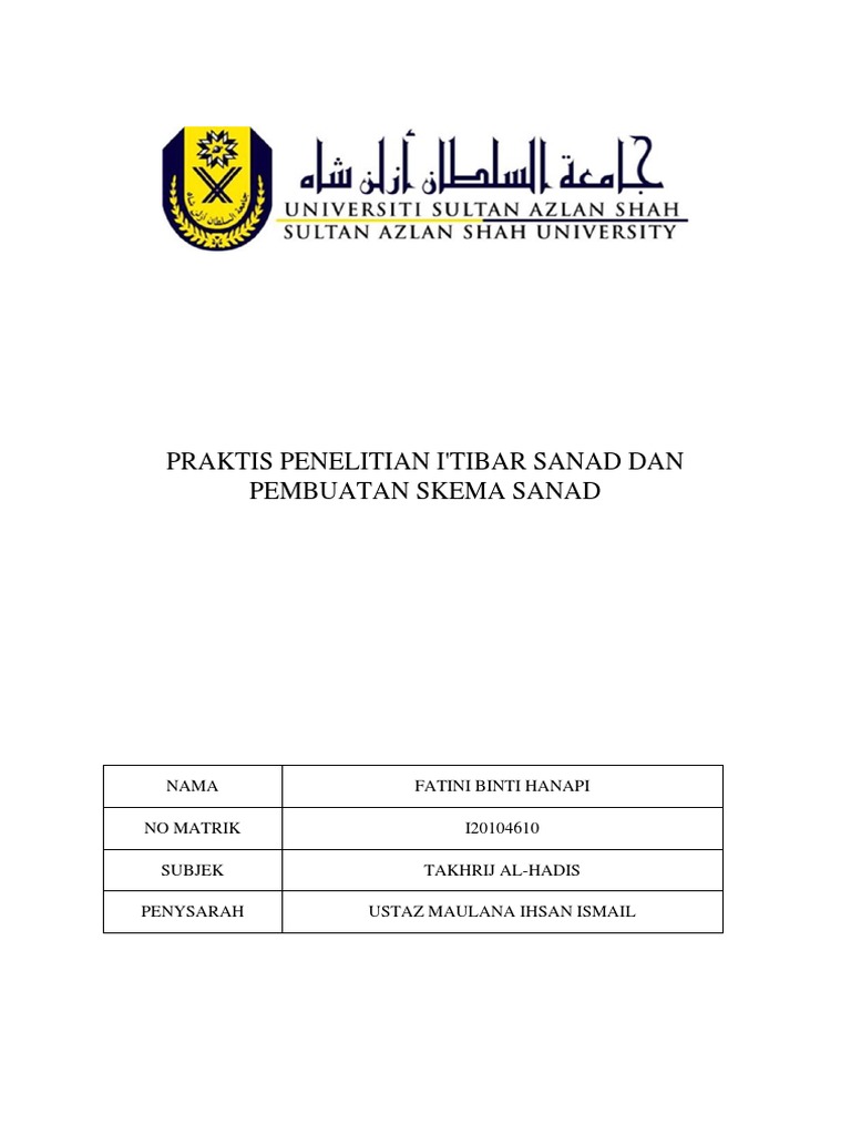 Makalah Metode Takhrij Hadis Kelas USAS | PDF