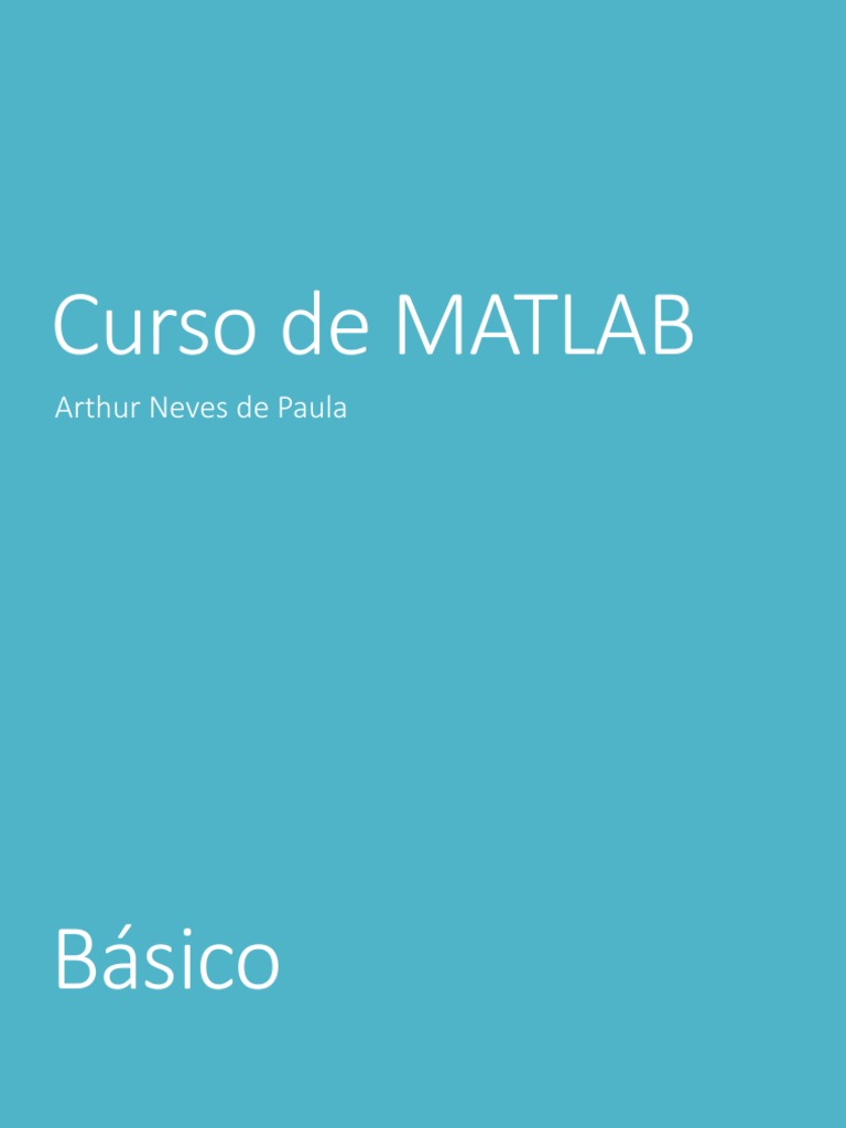 Curso de MATLAB Atualizado | PDF | Espaço vetorial | Matriz (Matemática)