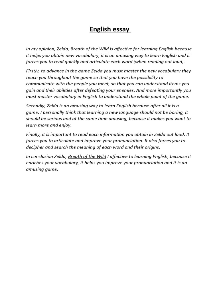 English Essay | PDF | Career & Growth
