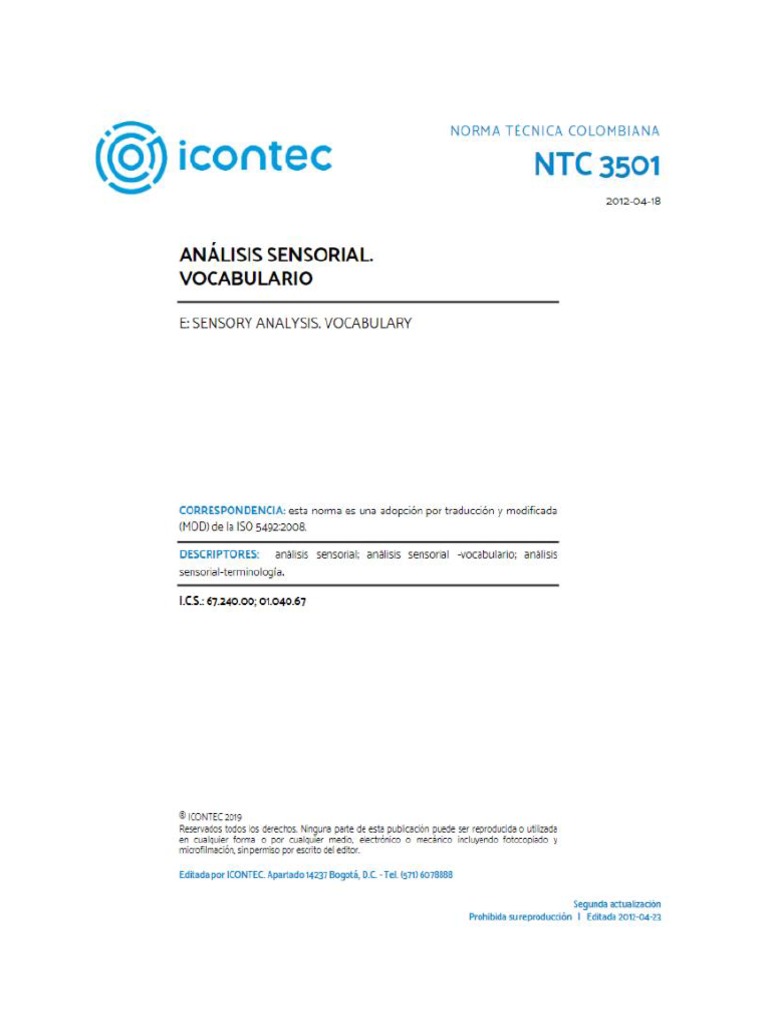 NTC 3501 | PDF