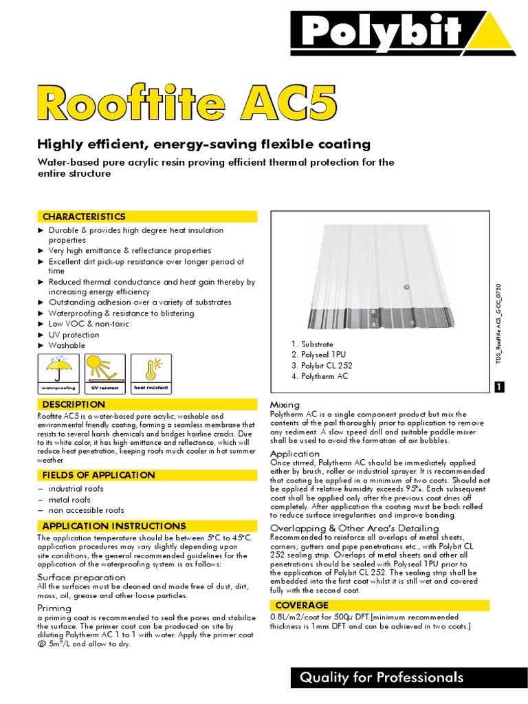 Rooftite AC5 | PDF | Roof | Building Insulation
