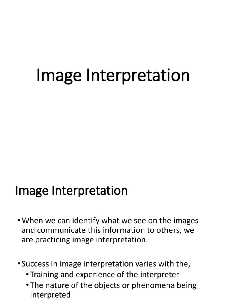 Visual Image Interpretation | PDF | Shadow | Color